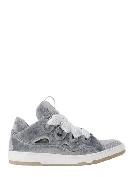 LANVIN Curb Jersey Sneakers - Grey/grey