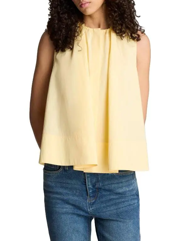 KENNETH COLE Paperbag Neck Sleeveless Top - Pastel Yellow