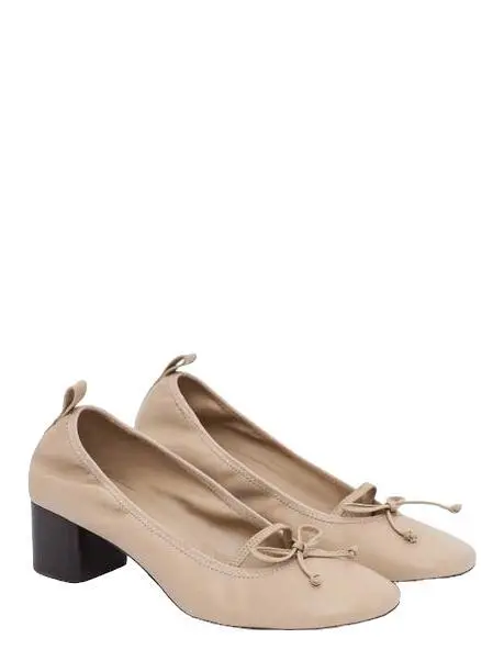 Mango Mary Jane Ballerina Pumps - Beige