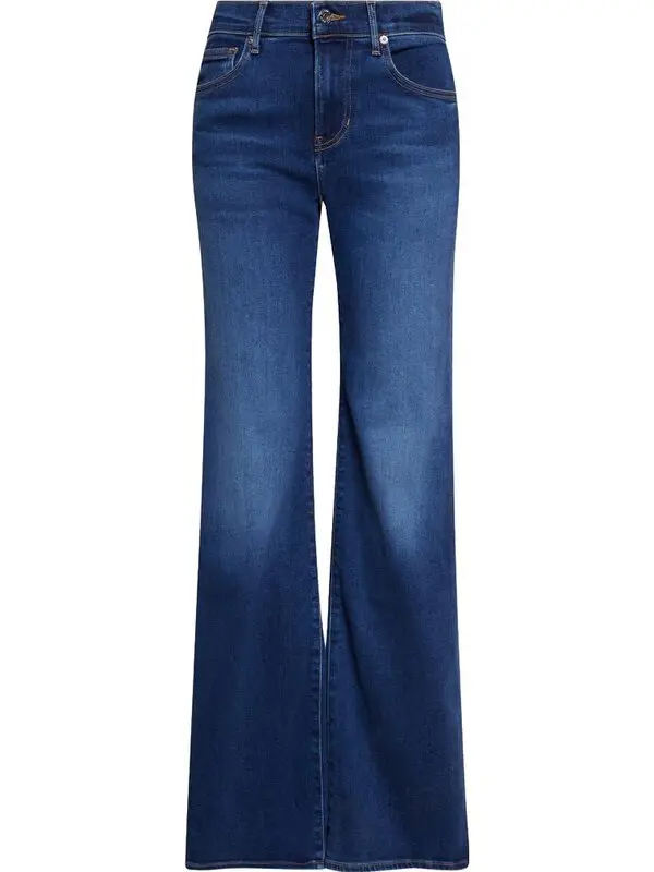 Veronica Beard Crosbie Wide-leg Jeans - Bright Blue