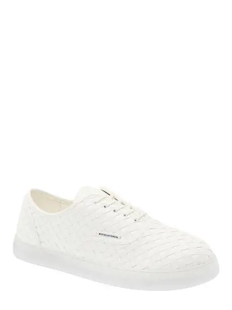 Bottega Veneta Serena Intrecciato Sneakers - Alabaster