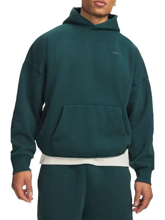 Under Armour Ua Icon Oversize Fleece Pullover Hoodie - Arden Green
