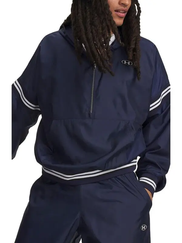 Under Armour Oversize Water Repellent Half Zip Hoodie - Midnight Navy