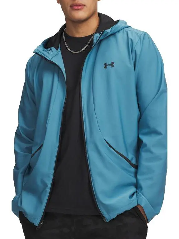 Under Armour Ua Unstoppable Woven Full Zip Hoodie - 466 Boundless Blue