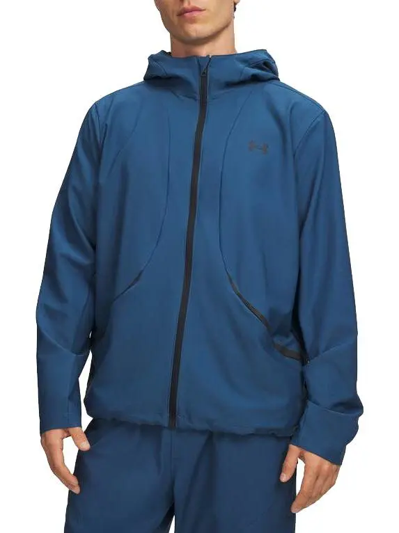 Under Armour Ua Unstoppable Woven Full Zip Hoodie - 498 Wham Blue