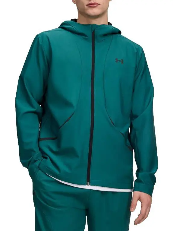 Under Armour Ua Unstoppable Woven Full Zip Hoodie - Rack Green