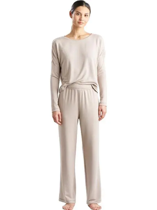 Natori Kaia Terry Straight Leg Pant - Amaretto