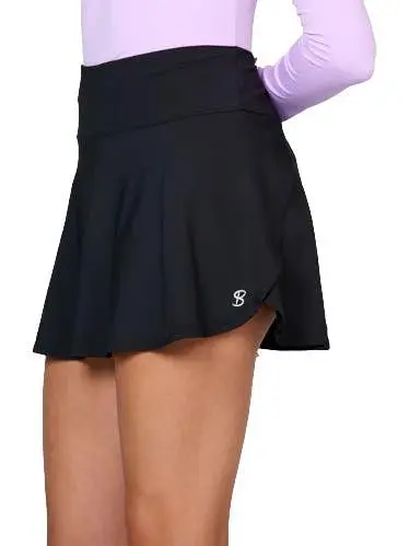 SOFIBELLA 14-inch Tennis Skirt - Black