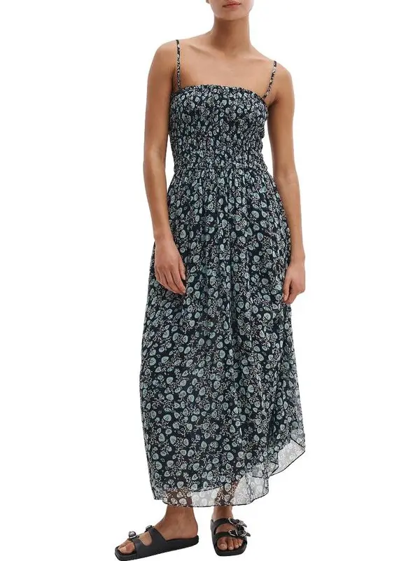 Rag & Bone Hallie Floral Print Maxi Dress - Sal Floral