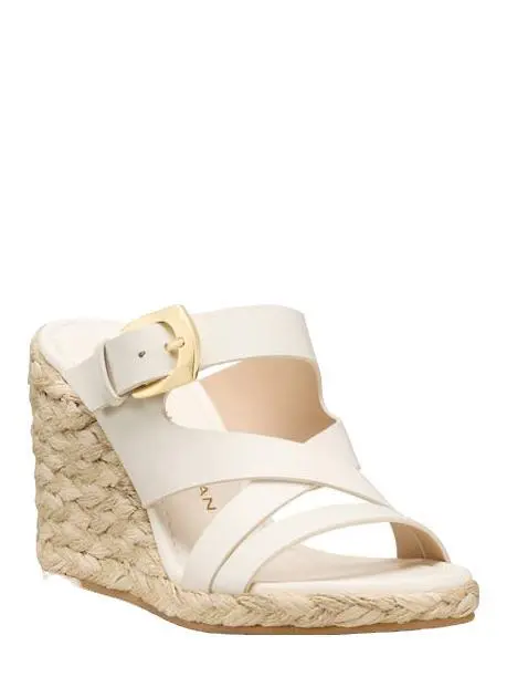 STUART WEITZMAN Sai Espadrille Wedge Sandal - Cream.