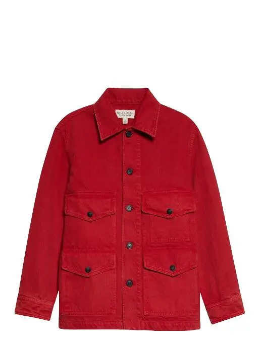 NILI LOTAN Leroy Chore Jacket - Scarlet