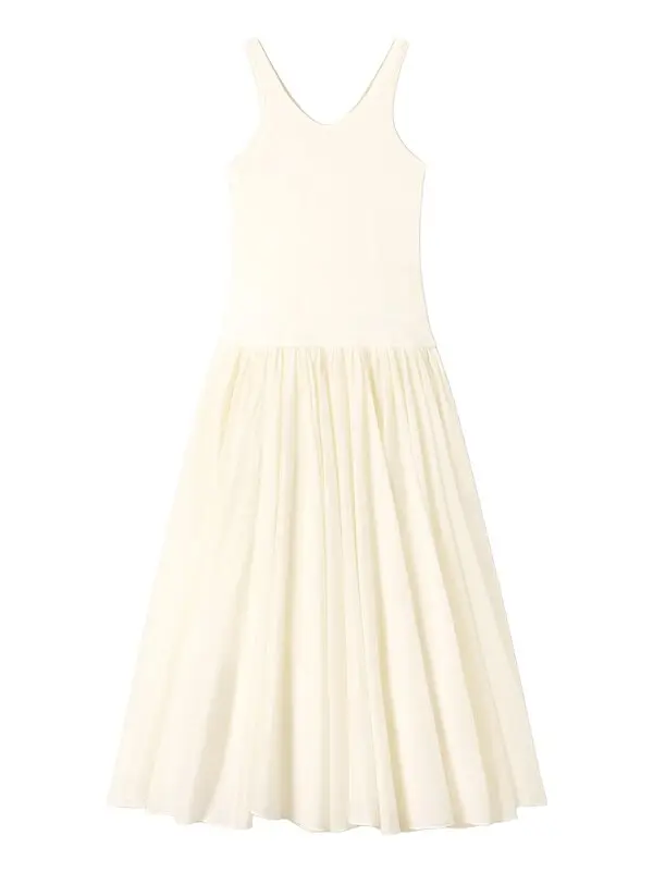 Co Crinoline Double-layer Dress - Pearl