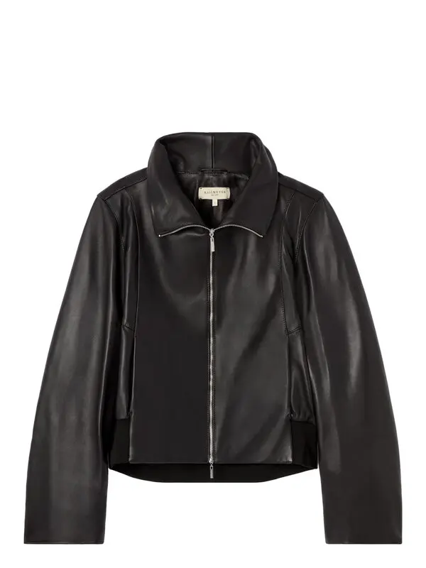 KALLMEYER Liam Leather Bomber - Black