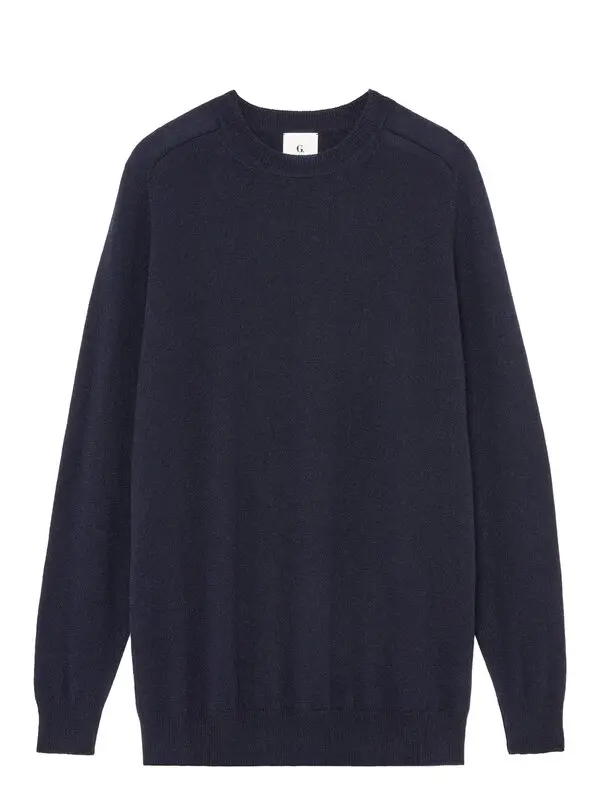 GWYN Classic Cashmere Crewneck - Navy