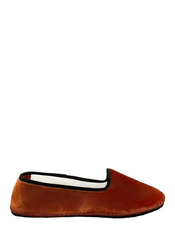 RESCHIO Slippers With Trim - Burnt Orange,black Trim