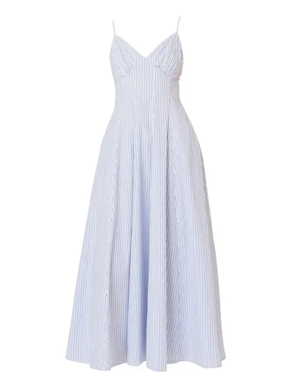 Rosie Assoulin Cami Maxidress - Blue Stripe