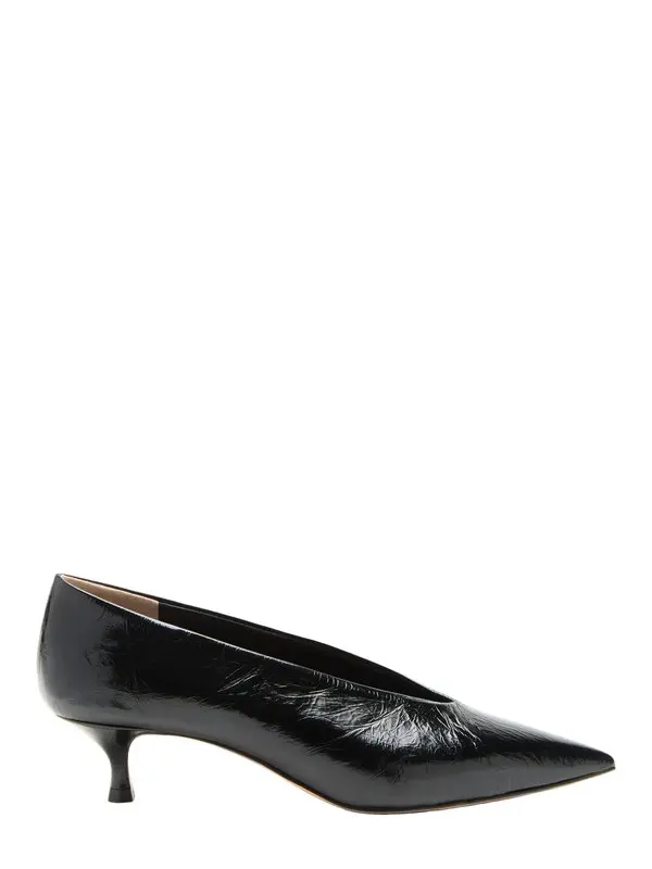 Le Monde Beryl Babouche Kitten Heel - Black