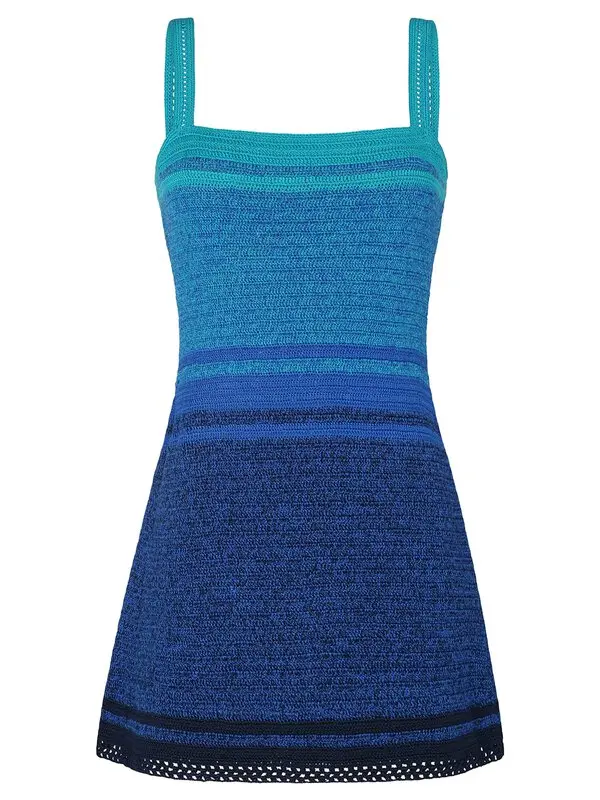 Escvdo Plumar Mini Dress - Blues