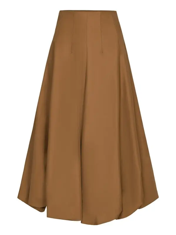 TWP Full Intentions A-line Skirt - British Khaki