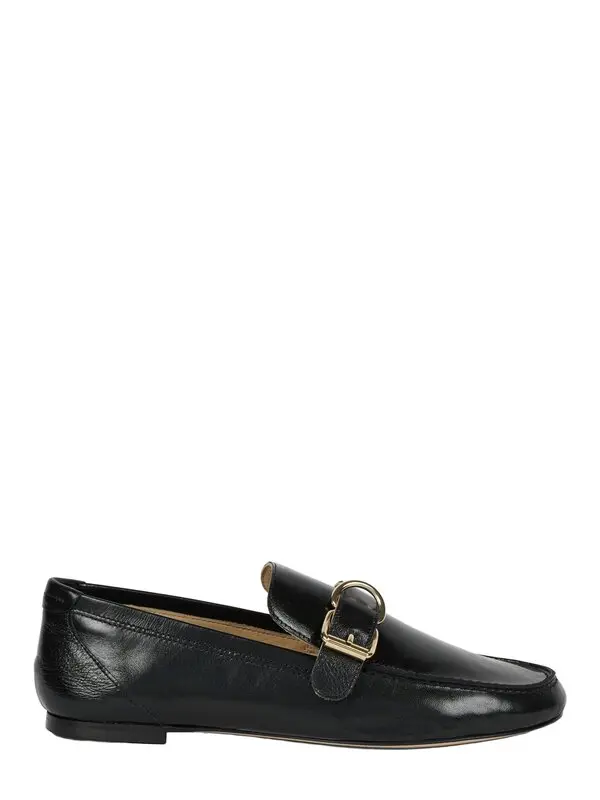 JAMIE HALLER Buckle Loafer - High Black