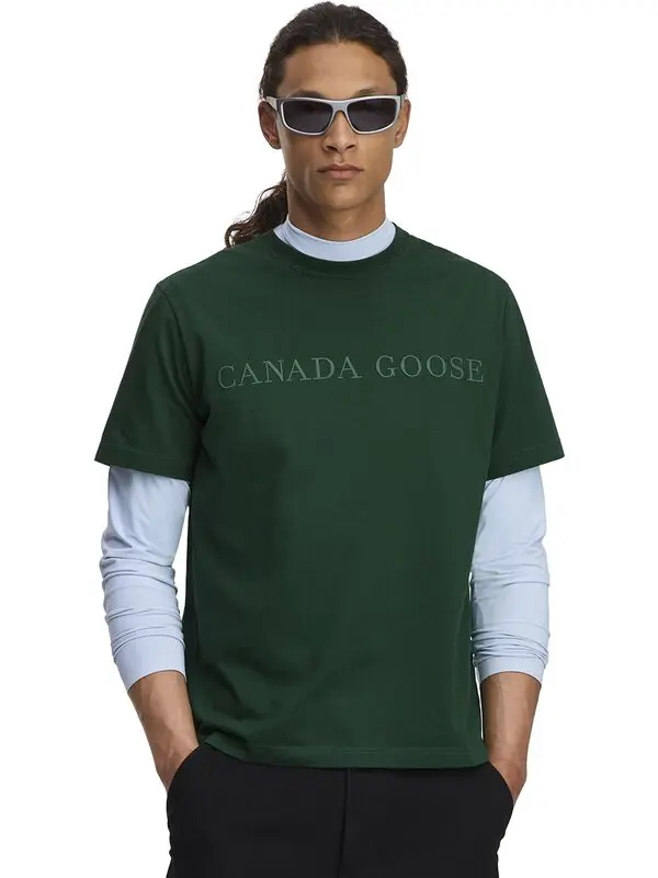 Canada Goose Vantage Embroidered T-shirt - Glade Green