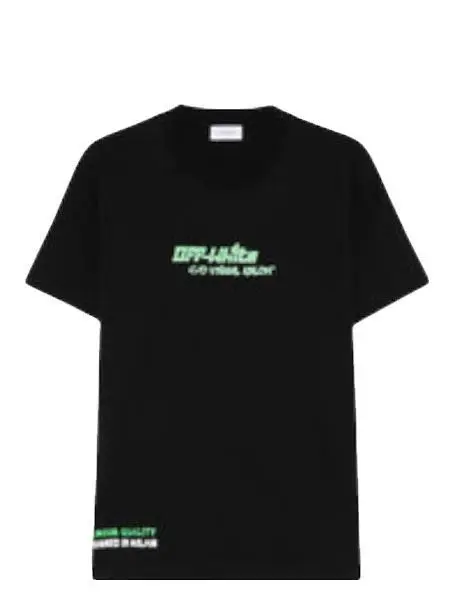 Off-White Offite Off Ite Barber Slim Short Sleeve Tshirtin - Black/wh