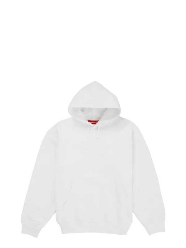 Supreme Classic Logo Hooded Sweatshirt - White