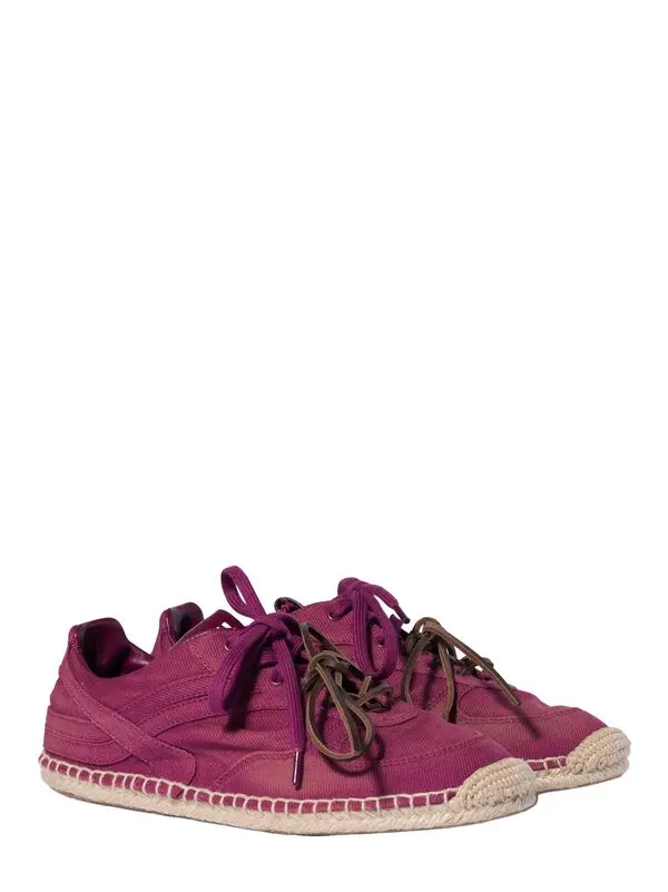 Miu Miu Gymnasium Gabardine Sneakers - Burgundy