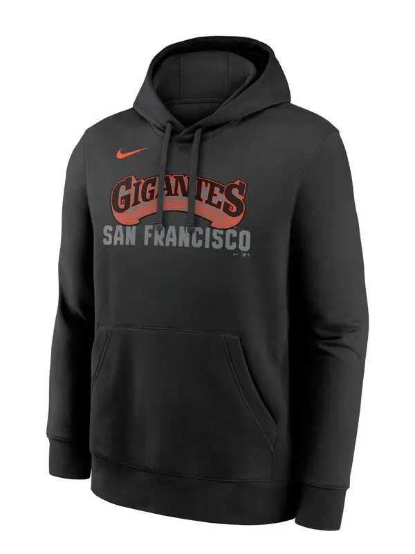 Nike San Francisco Giants Alternate Mlb Pullover Hoodie - Black