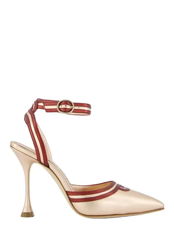 Manolo Blahnik Chonga 105mm Leather Pumps - Gold