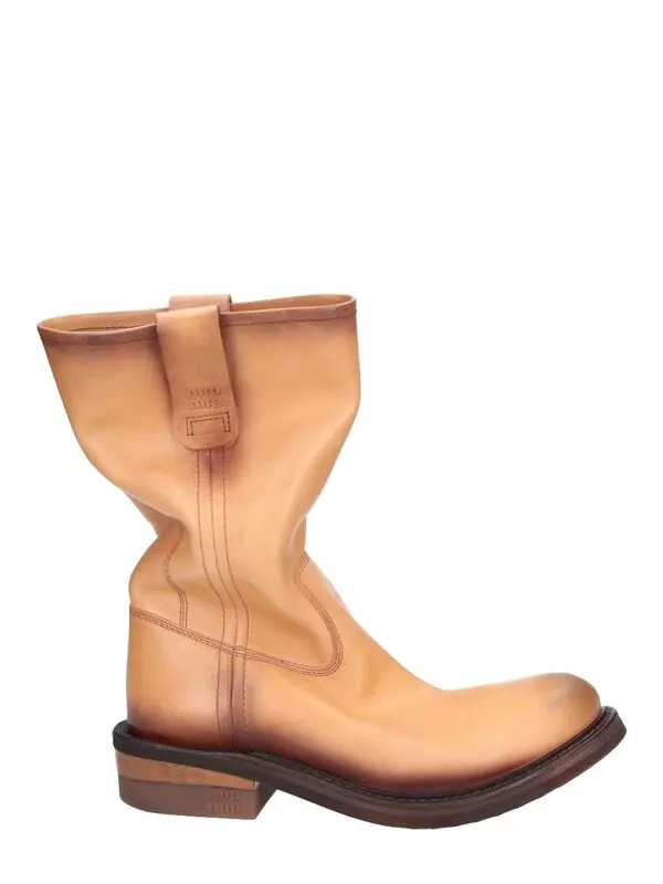 Miu Miu Ankle Boots "foule - Brown