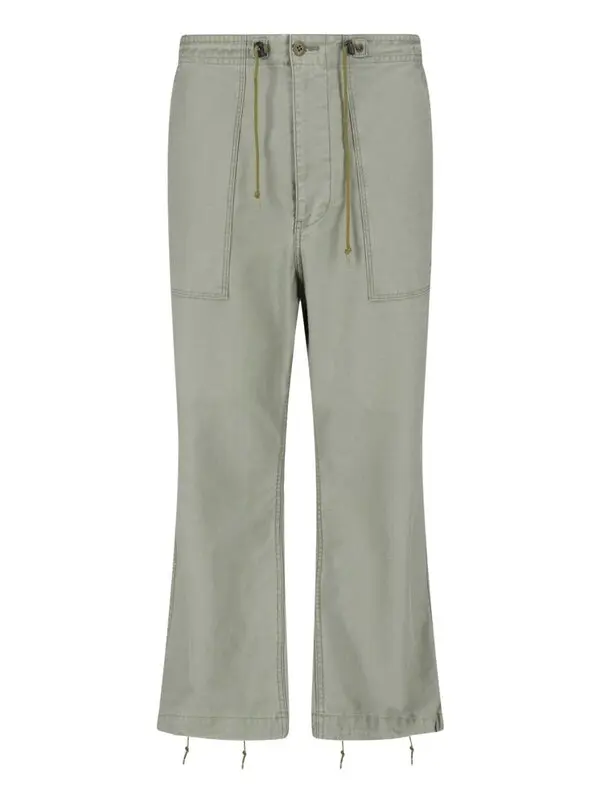 Needles Straight "string Fatigue" Pants - Green