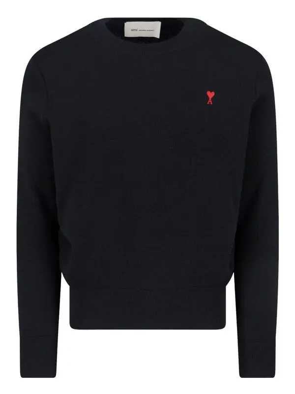 AMI Paris De Cœur Sweater - Black