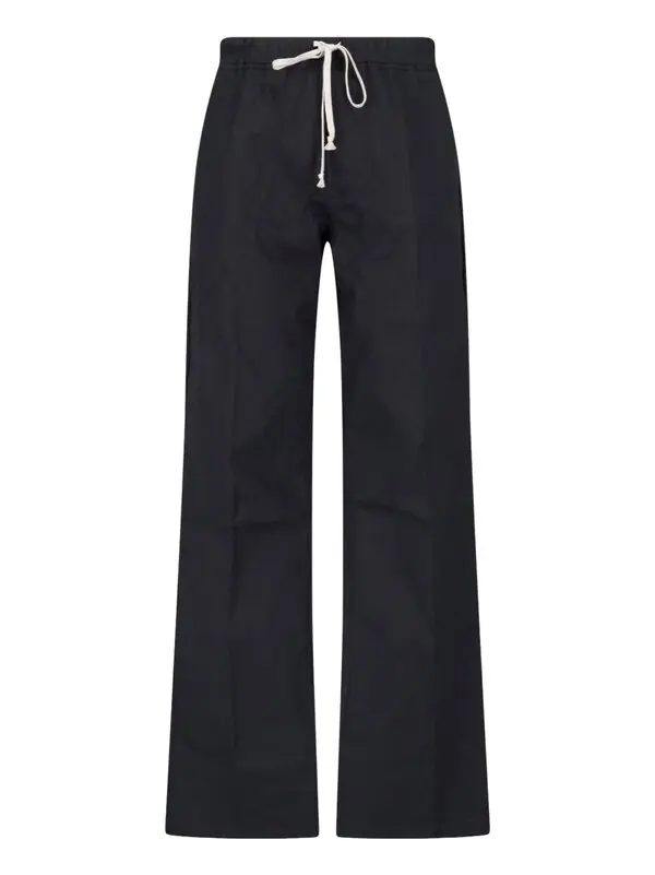 VIVIENNE WESTWOOD Wide Leg Cotton Trousers - Black