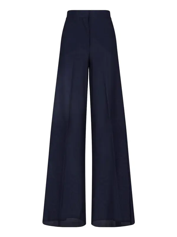 VIVIENNE WESTWOOD Wide Leg Cotton Trousers - Blue