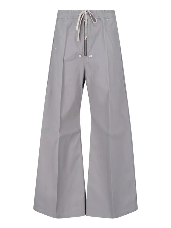 VIVIENNE WESTWOOD Wide Leg Cotton Trousers - Gray
