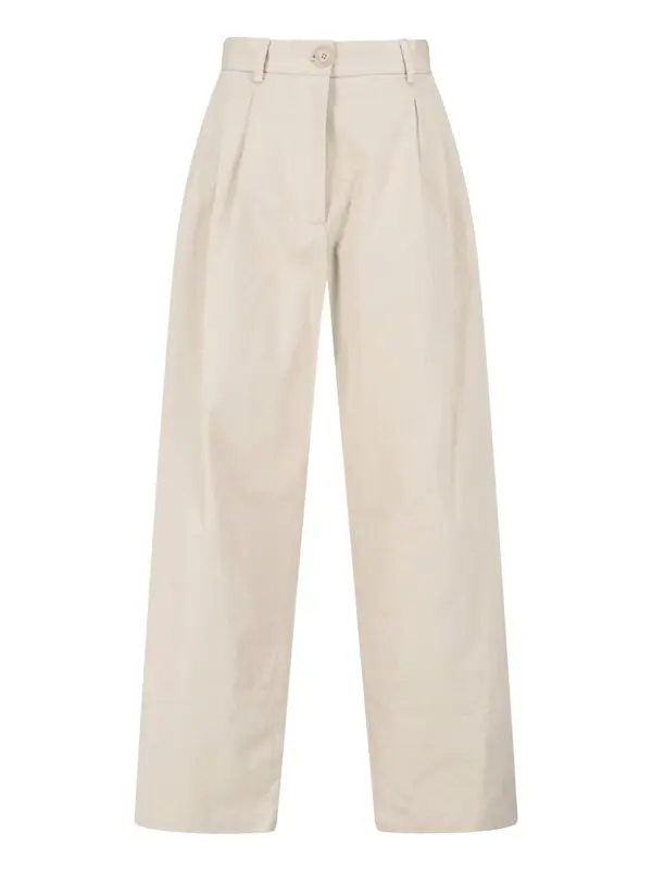 THE FRANKIE SHOP Nostrand Tailored Wide-leg Pants - Beige
