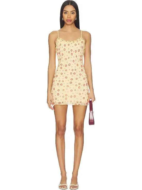 Frankies Bikinis Chiffon Mini Dress - Sparklers