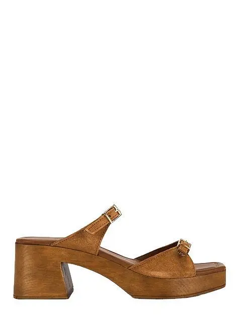 Free People Beck Buckle Clog - Driftwood Tan
