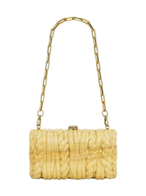 Cult Gaia Helene Clutch - Cornsilk