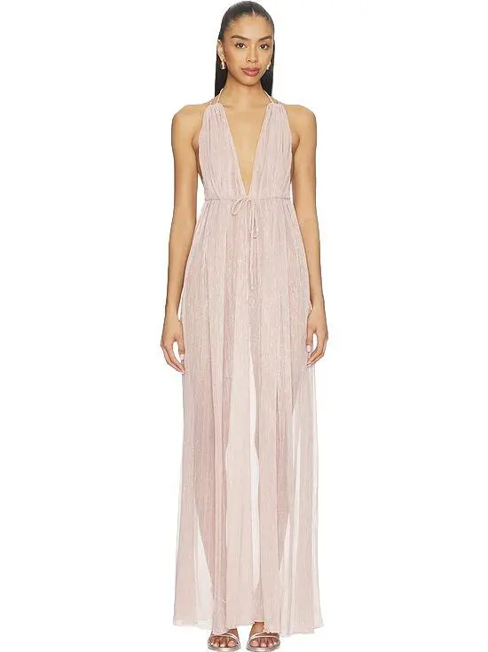 L'IDEE Daphne Maxi Dress - Blush Moonlight
