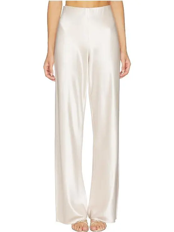 Cami Nyc Bristol Metallic Mid-rise Pants - Oat