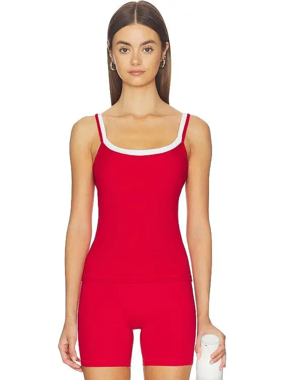 FORM Layered Tank Top - Cherry