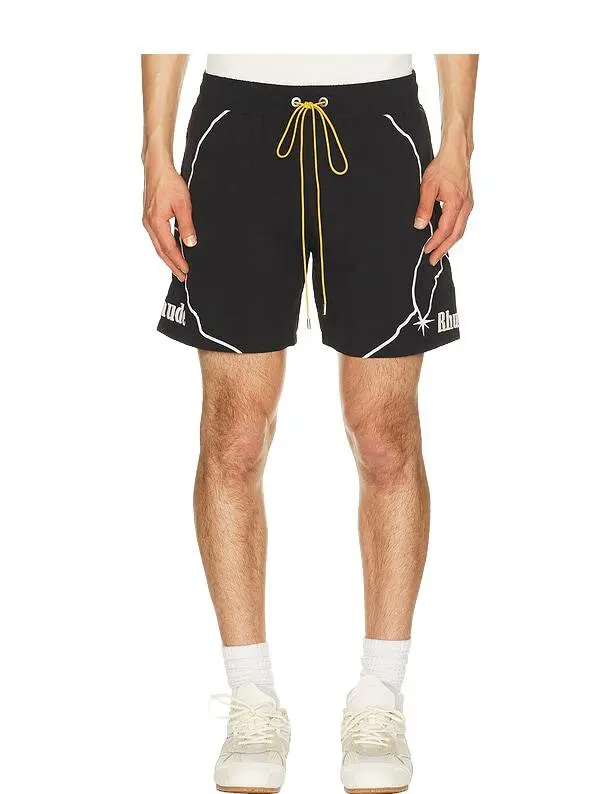 Rhude Moonlight Pista Shorts - Black & White