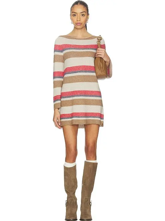 Guest In Residence Bayside Mini Dress - Cream Combo