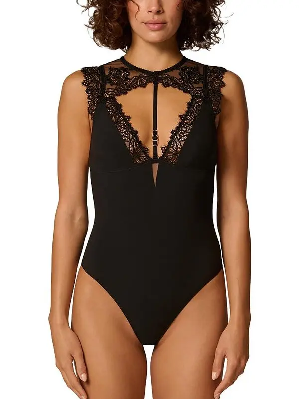 Simone Perele Idole Bodysuit - Black