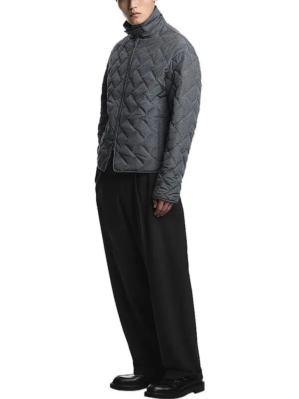 Emporio Armani Quilted Nylon Jacket - Grey