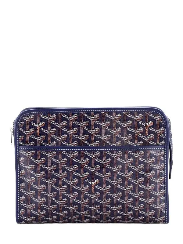 Goyard Jouvence Mm Toiletry Pouch Coated Canvas - Blue
