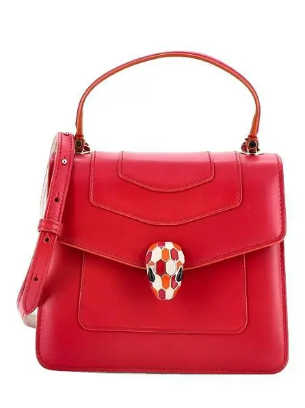 BVLGARI Small Serpenti Forever Top Handle Bag - Pink