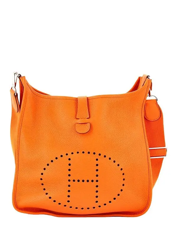 Hermès Gm Evelyne Bag Gen Iii Clemence - Orange